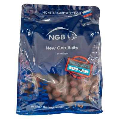 Бойлы вареные NGB "Squid Juice" 20 мм. 1 кг